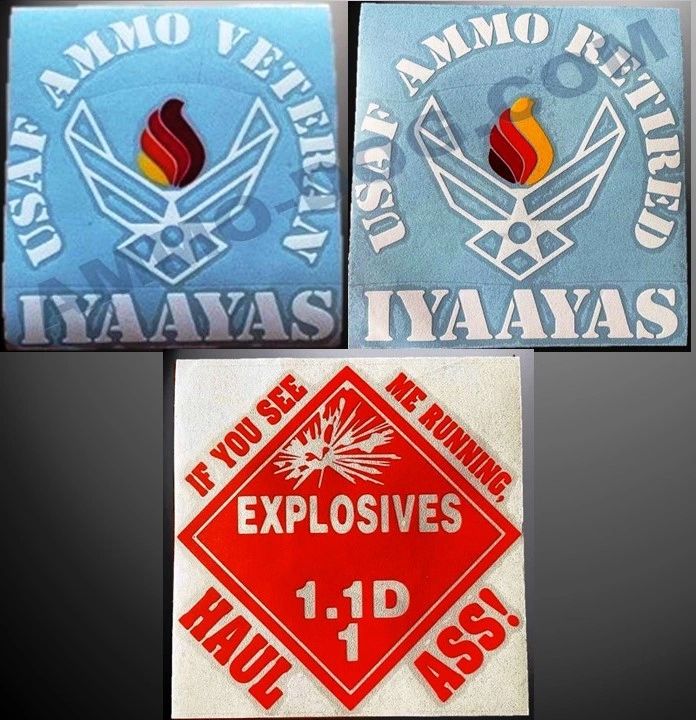 AMMO/IYAAYAS WINDOW DECALS