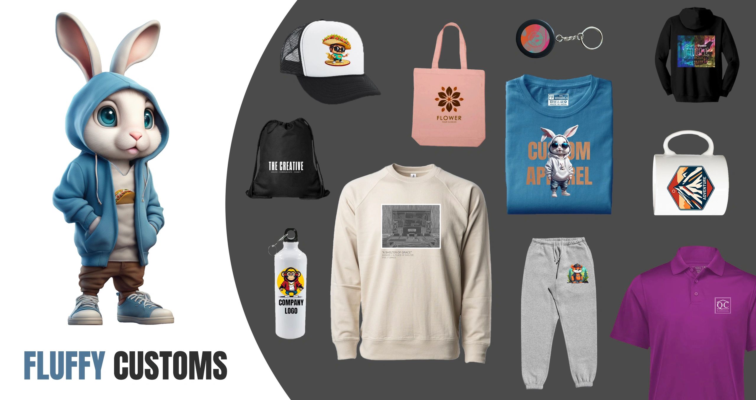 Custom Made Products: Shirts, Hoodies, Sweaters, Hats and More | Fluffy ...