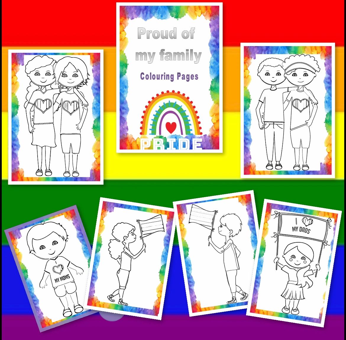 Proud of my family Colouring Book