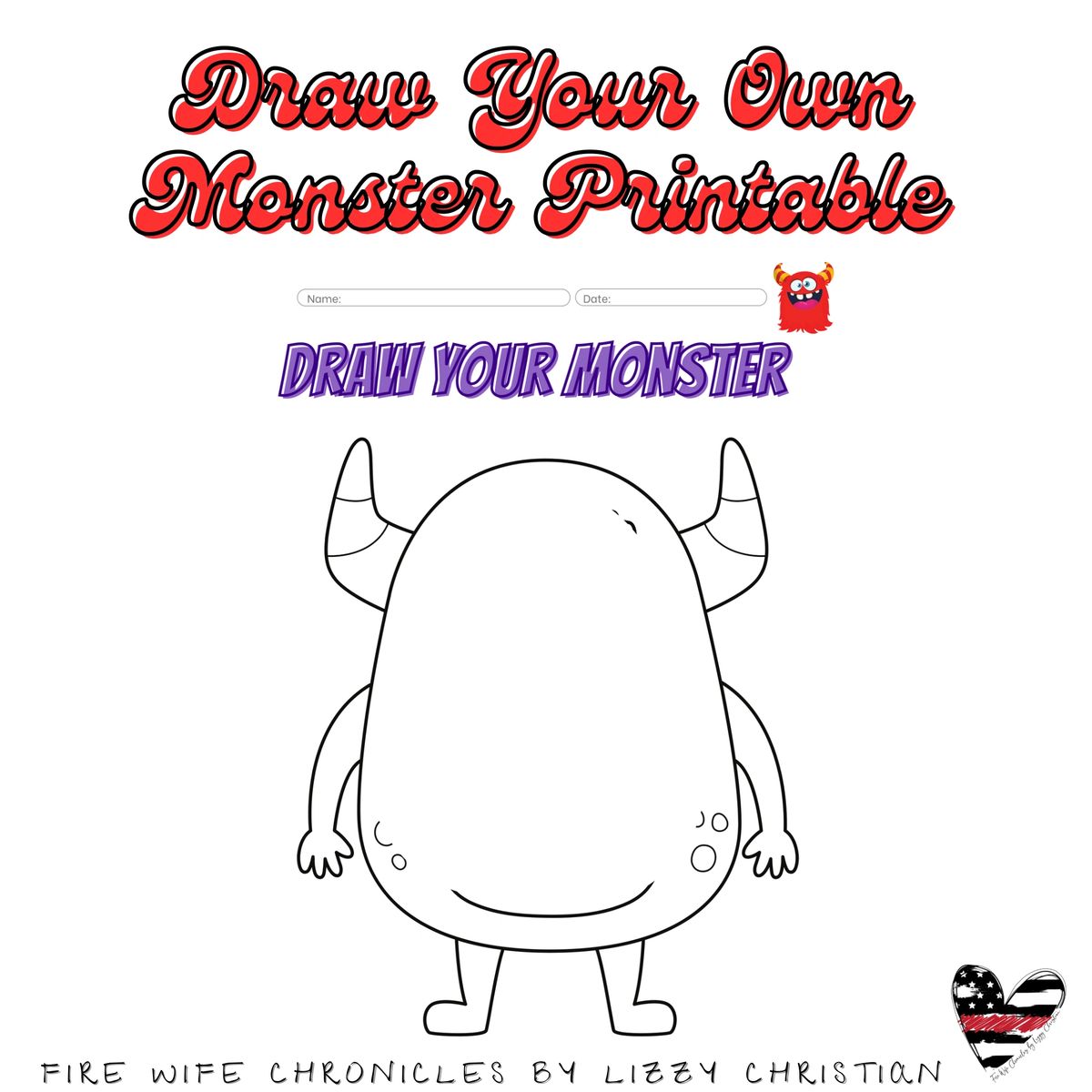Draw Your Own Monster Printable