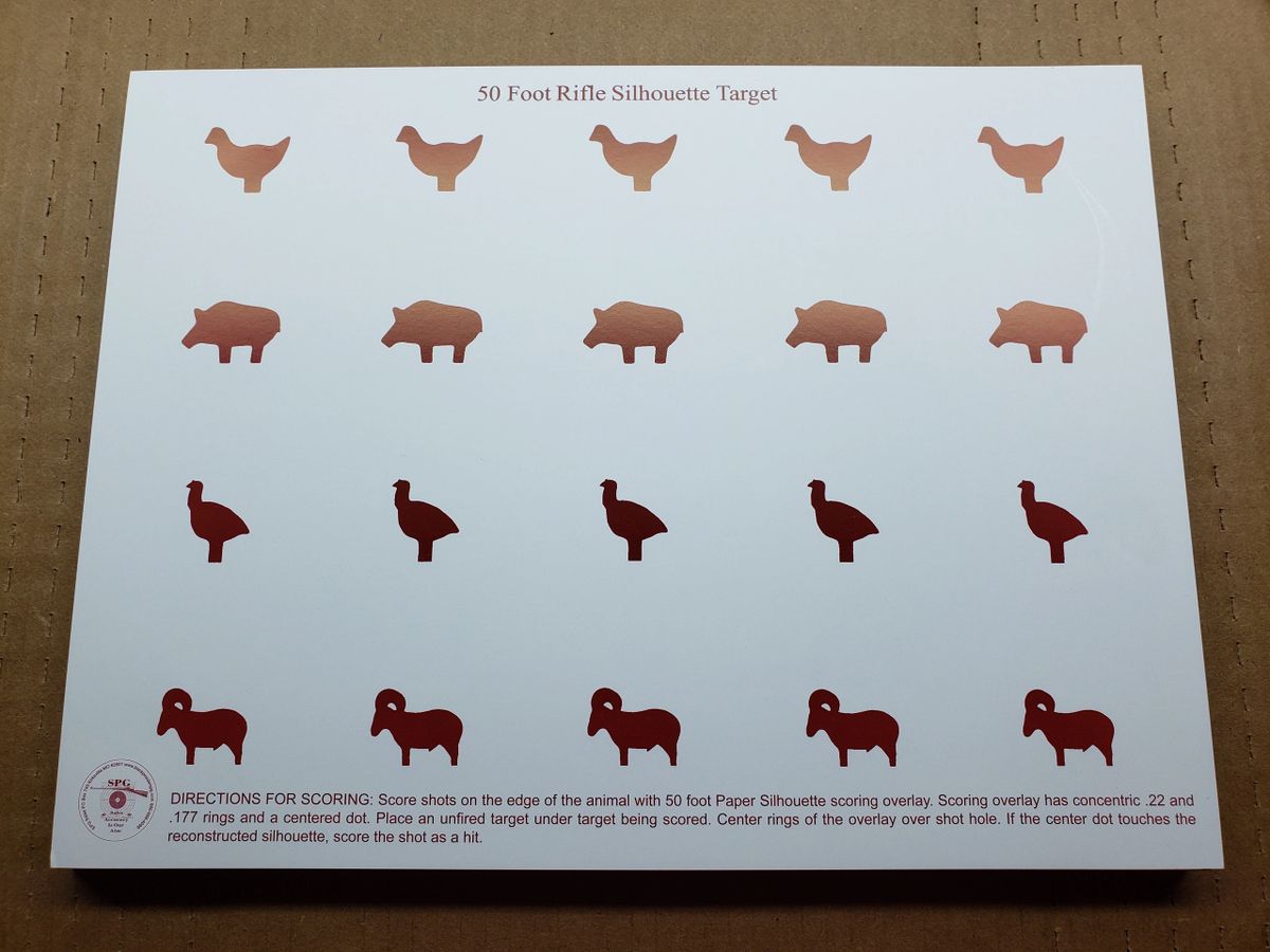 Gallery Silhouette Targets 50ft. 100 pack