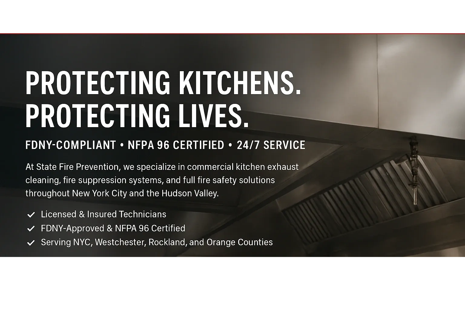 FDNY-Certified Fire Suppression & Hood Cleaning | State Fire Prevention NYC