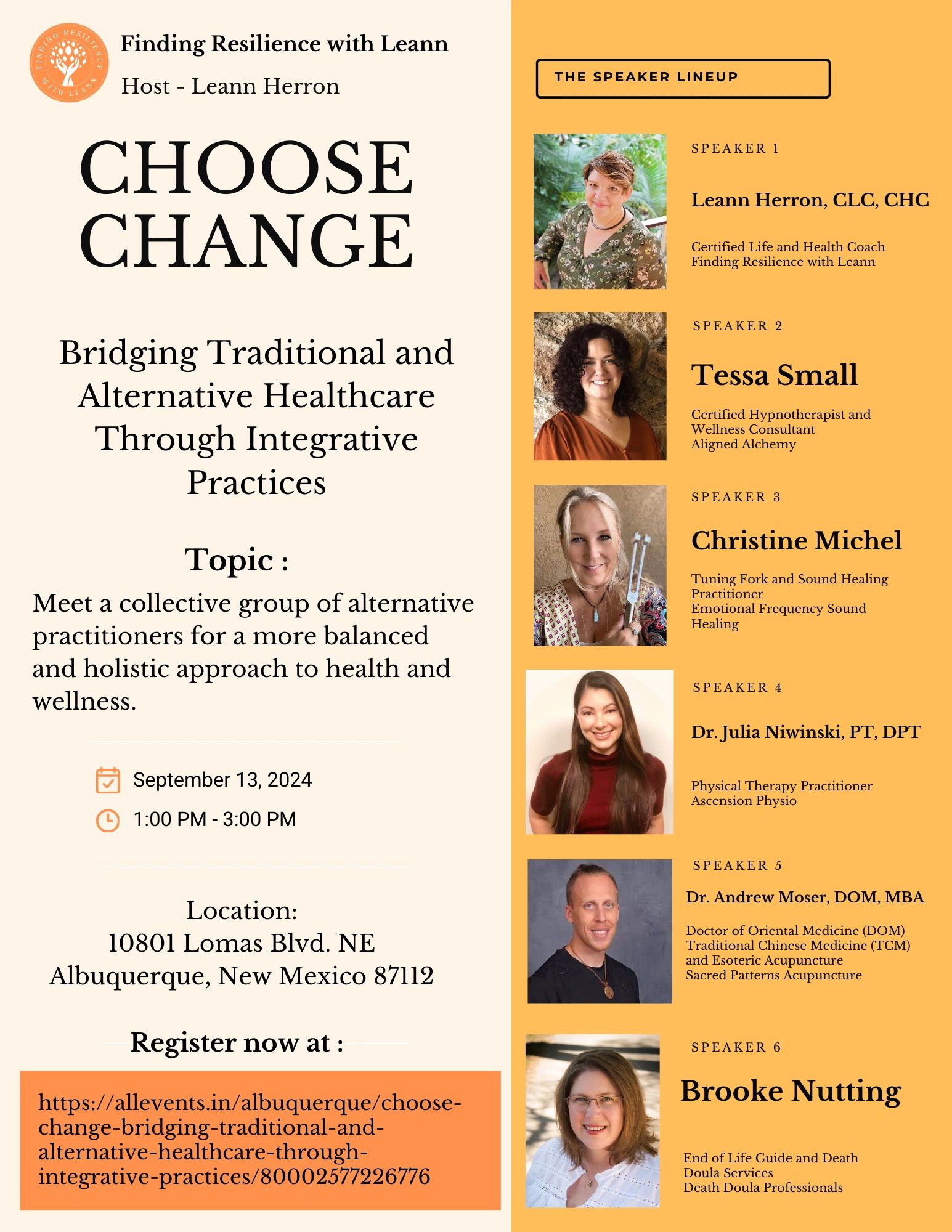 Finding Resilience with Leann - Choose Change Seminar