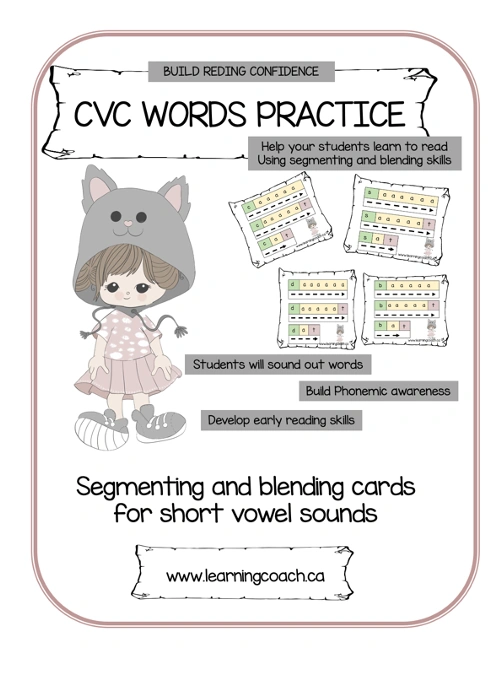 CVC PRACTICE CARDS ( 94 PAGES )