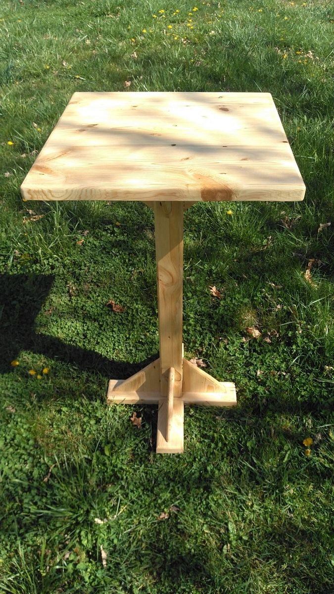 Solid Oak Counter Height Dining Table