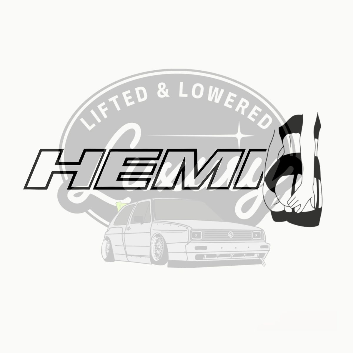 Hemi Lady Decal
