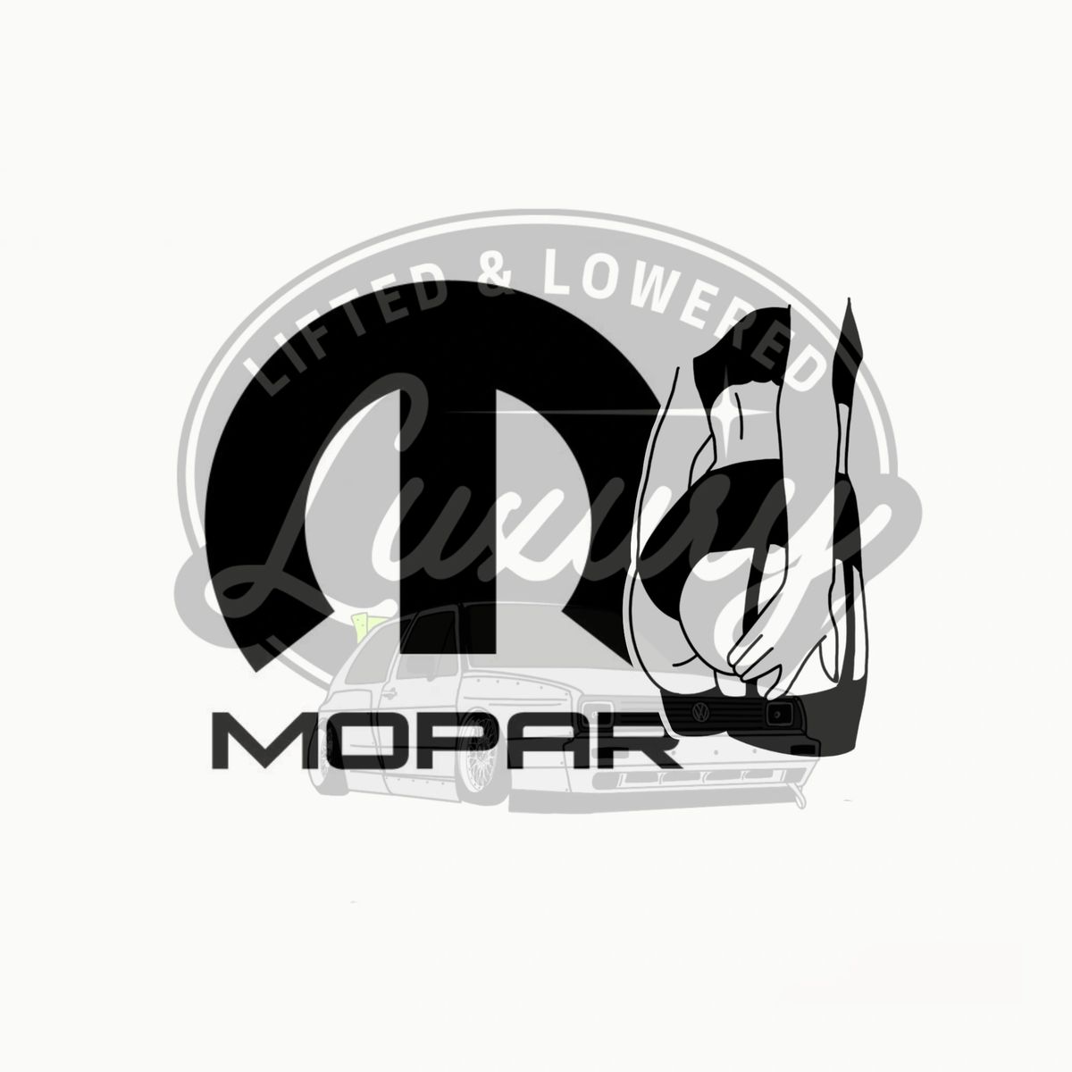 Mopar Lady Decal