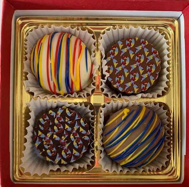 Autism Chocolate and Truffle 4 pc Assort for Pickup at the Shop