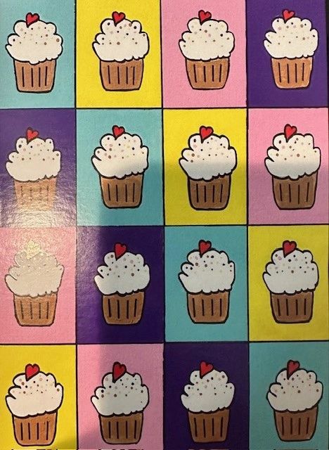 Cupcake card by Sean Brushingham, an artist with autism