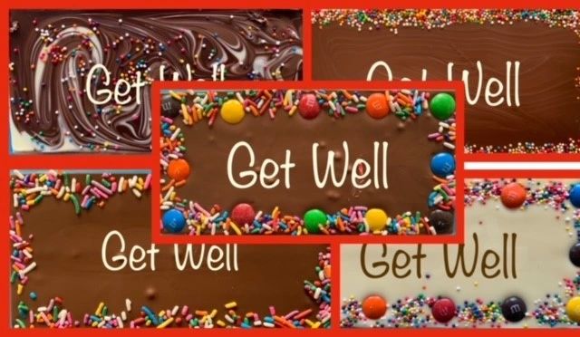 Get Well Themed Chocolate Bars