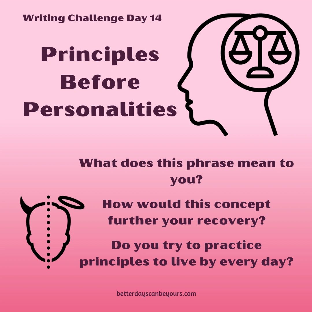 Principles Before Personalities