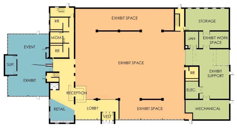 Museum Lobby Floor Plan