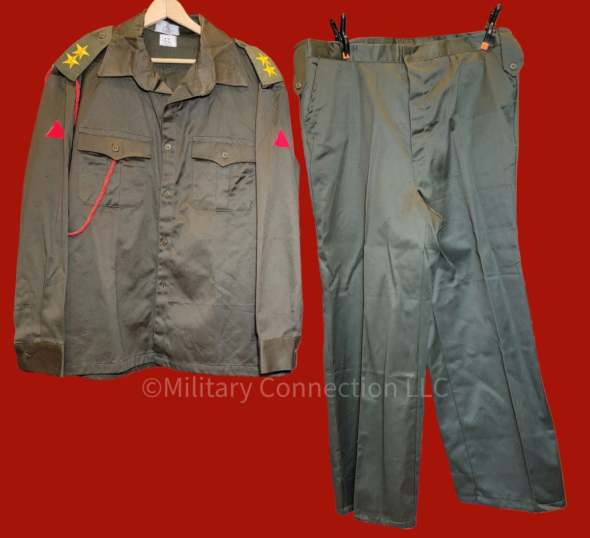 Iraqi OIF NOS 1st Lt of the Republican Guard Green Uniform Set