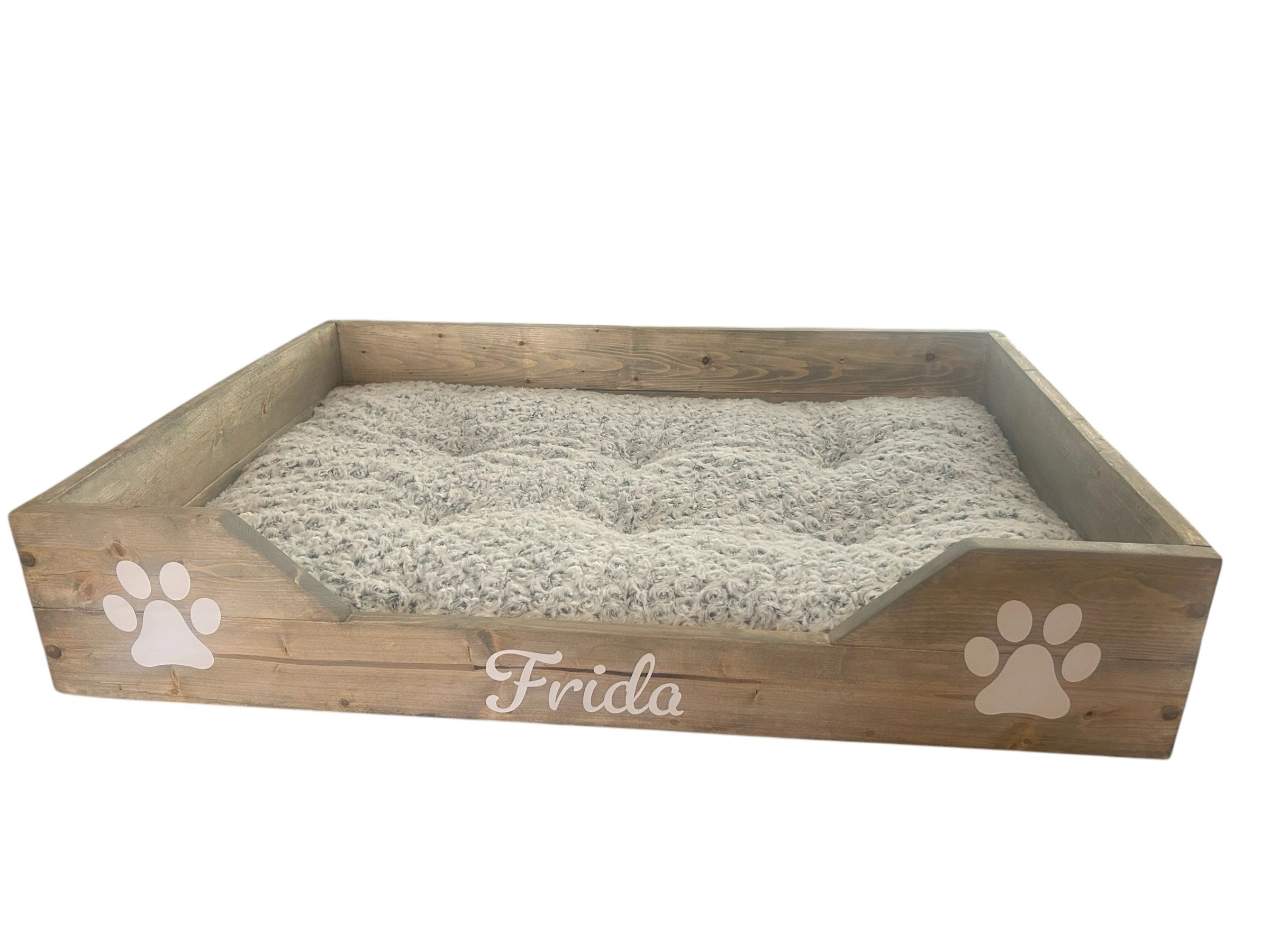 Custom Dog Beds - Signs, Wooden Dog Bed, Dog Bed Frame, Wooden Pet bed ...