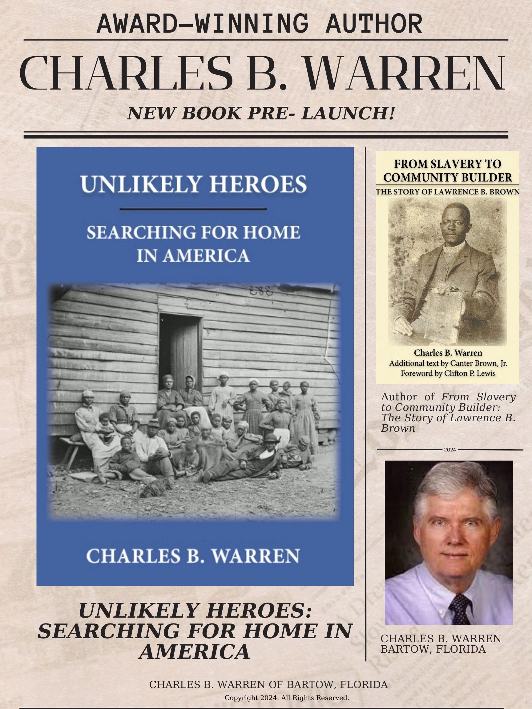 Award-Winning Author | Charles B. Warren