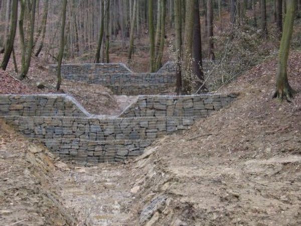 Gabion Check Dam Diy Baskets Gabion Dam Stock Photos And Pictures