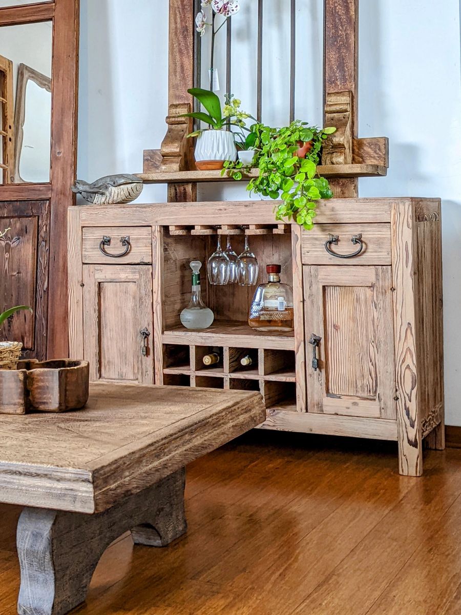 Credenza Bar Rustica Oregon Semi-Wash