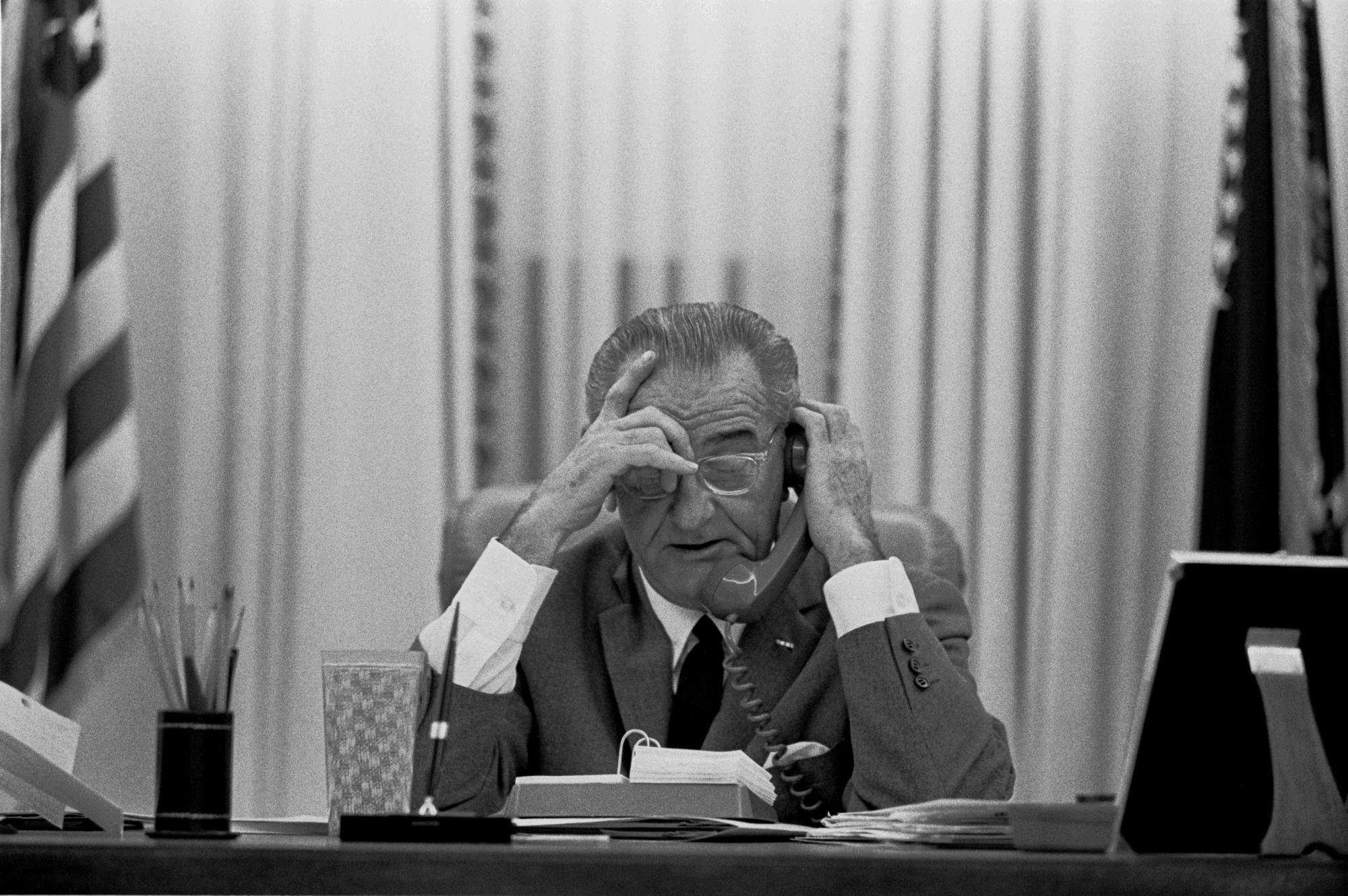 LBJ and Robert Kennedy, 7/3/1964