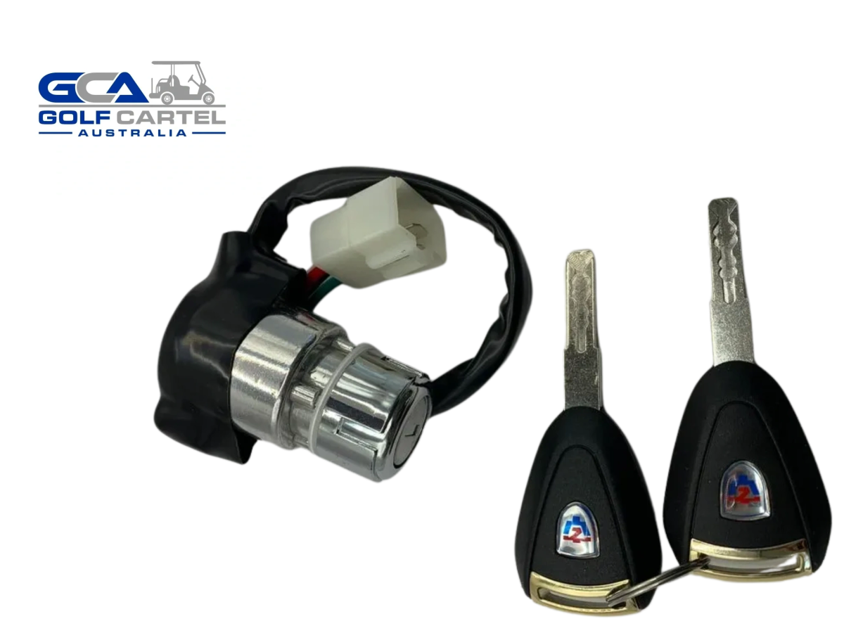 Universal Ignition Barrel & Key Set Golf Cart EMC ECAR LVTONG HDK EZGO ...