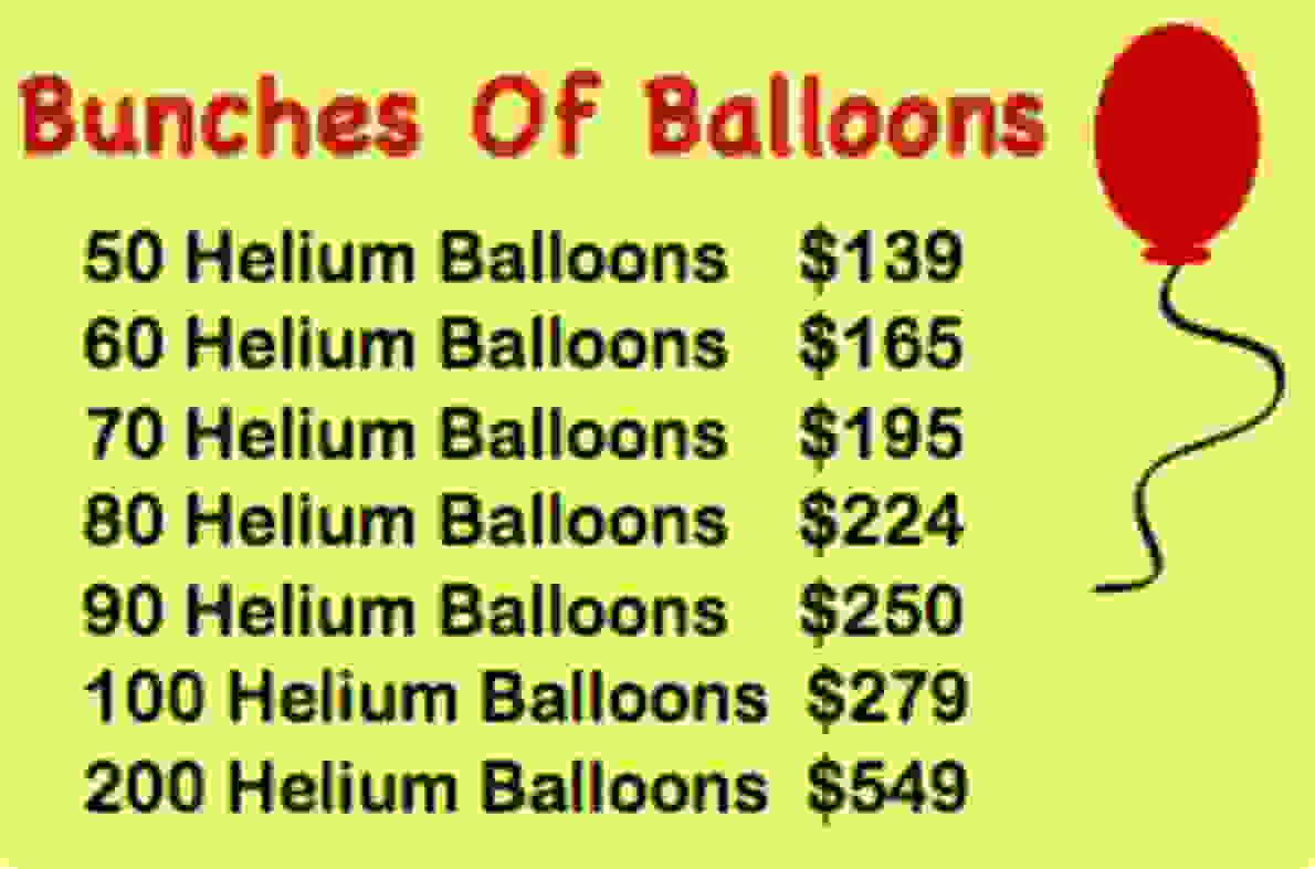 Price Guide | Balloontasy