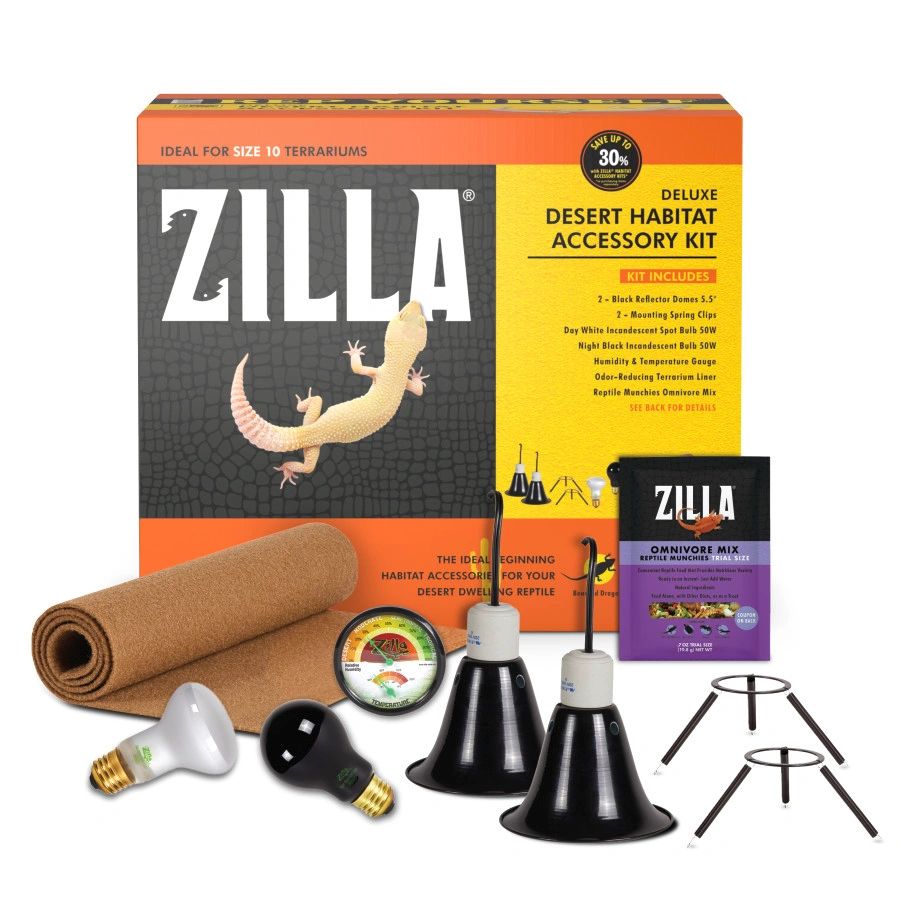 Zilla Deluxe Desert Habitat Accessory Kit 10gal
