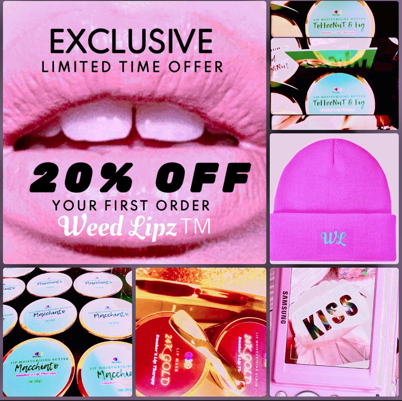 Weed LIPZ - Lip Restoration Treatment, Lip Gloss, Smoke Shops