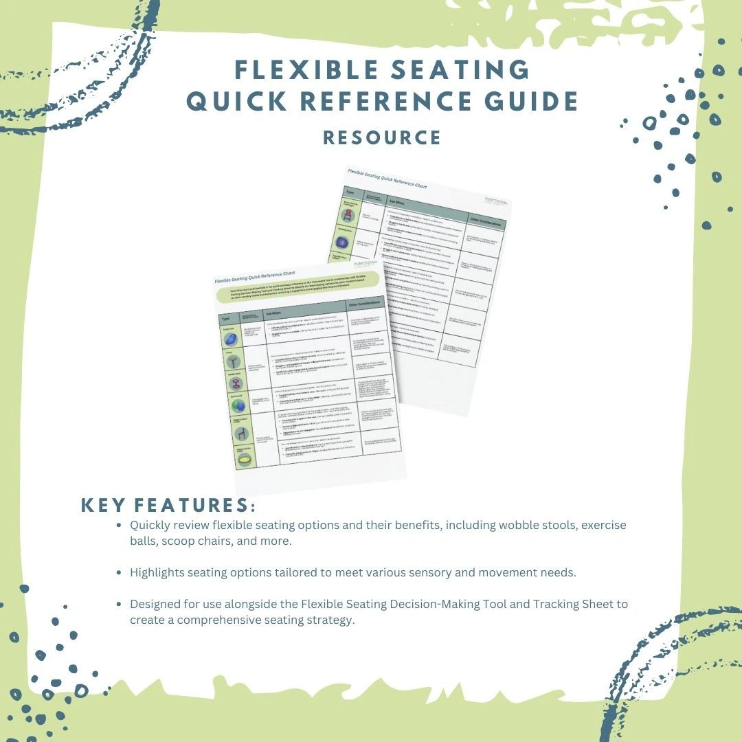 Flexible Seating Quick Reference Chart