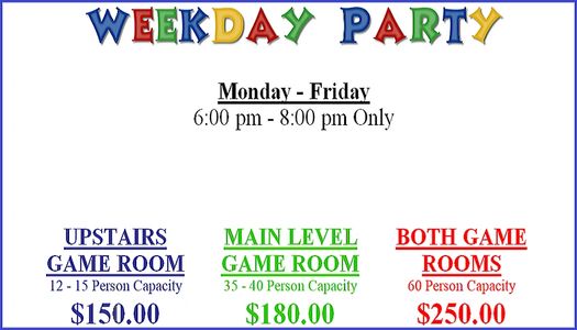 Party Packages | All Fun & Games