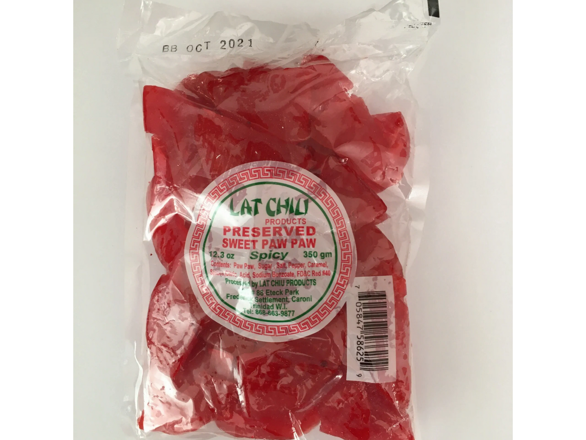 LAT CHIU Preserved Sweet Paw Paw Spicy 350g