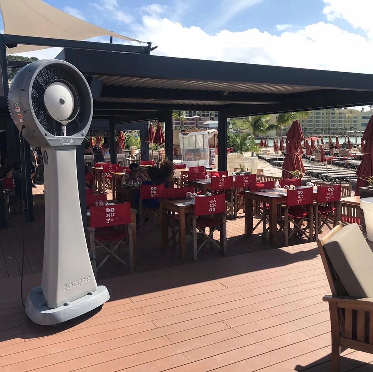 EcoJet Misting Fans Provide Countless Outdoor Cooling Solutions