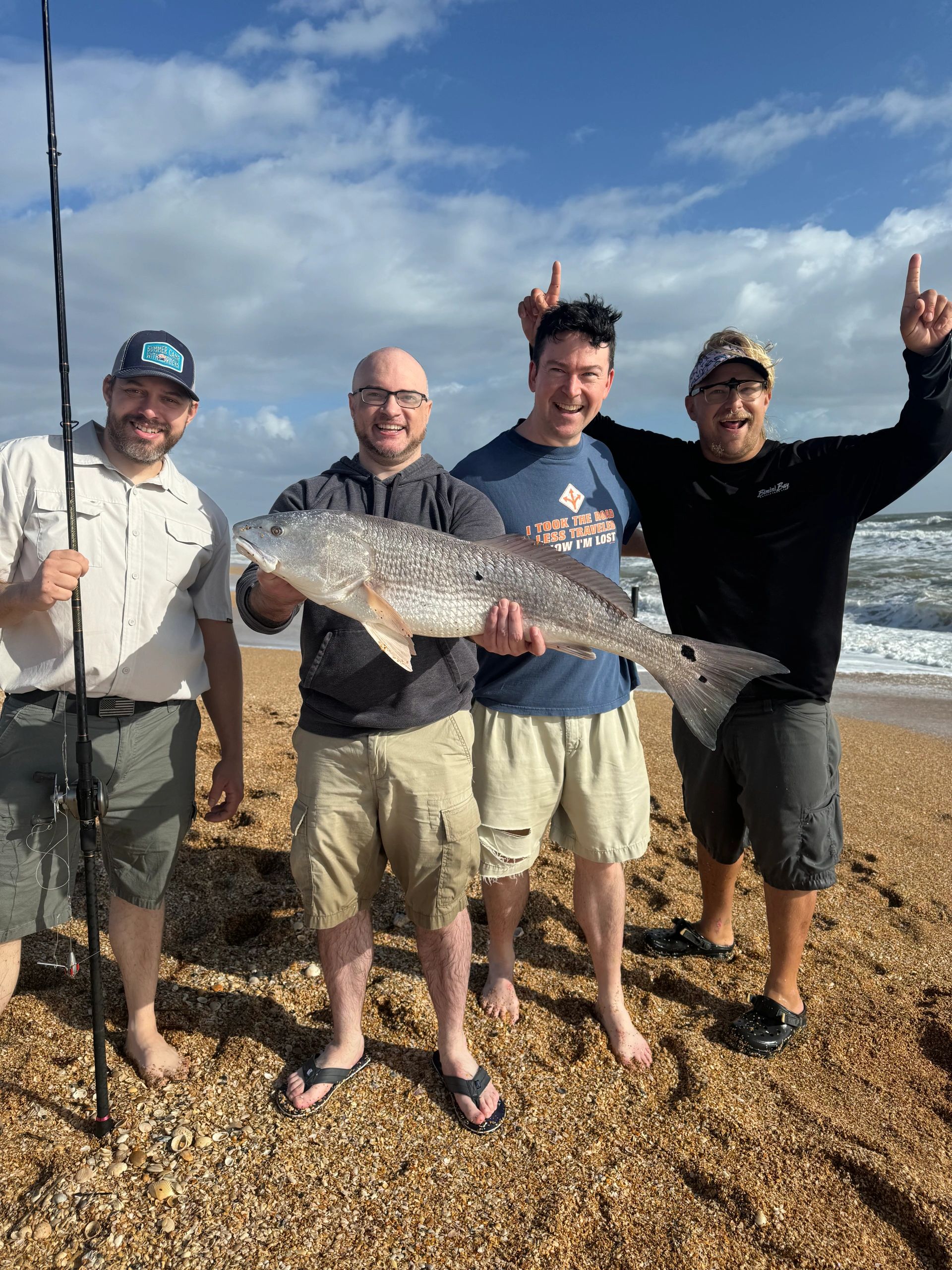 Florida Man Surf Fishing in Jacksonville, Florida