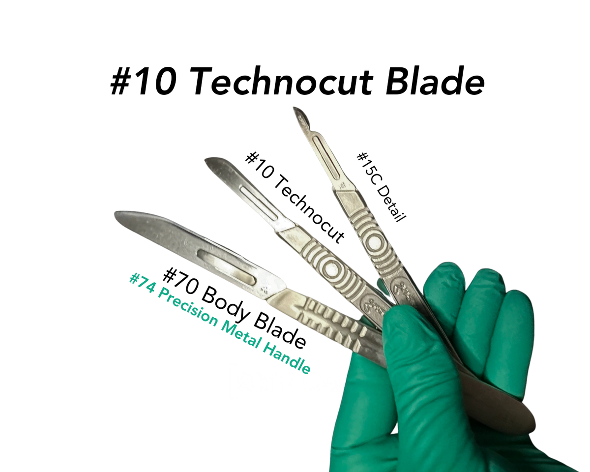 #10 Technocut~Premium Hybrid Steel Blades~Super Sharp!