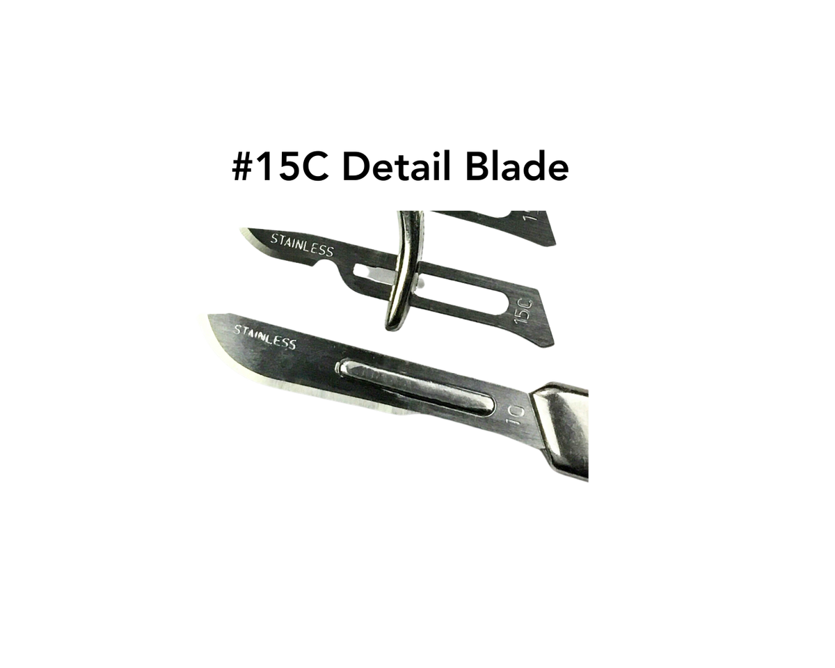 #15C Glass Van Stainless Steel Detail Blades