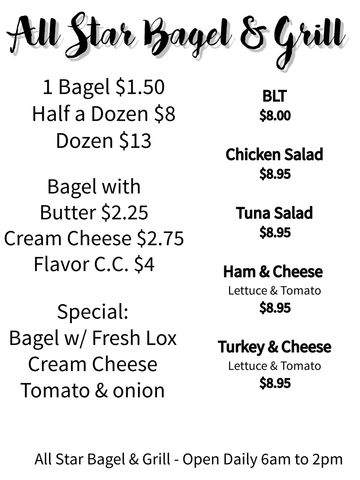 All Star Bagels and Grill