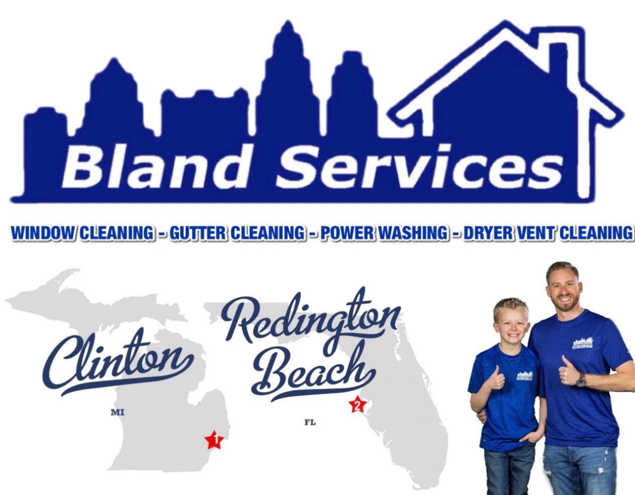 Bland Services - Power Washing, Gutter Cleaning, Window Cleaning, Dryer ...