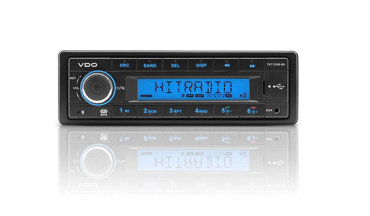 TR712UB-BU RADIO VDO /USB MP3/WMA/BLUETOOTH 12V
