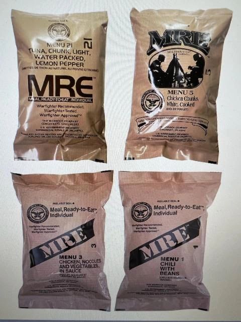 MREs (Meals Ready-to-Eat) Genuine U.S. Military Surplus Assorted Flavor ...