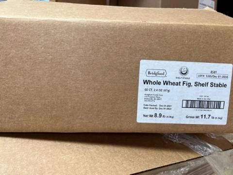 1 CASE Bridgford Fig Filled, Ready-to-Eat MRE Dessert. Like a big Fig ...