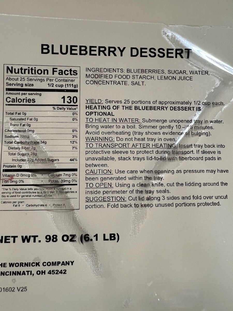 UGR Dessert Choose from Blueberry pastry, Apple Cinnamon Chocolate ...