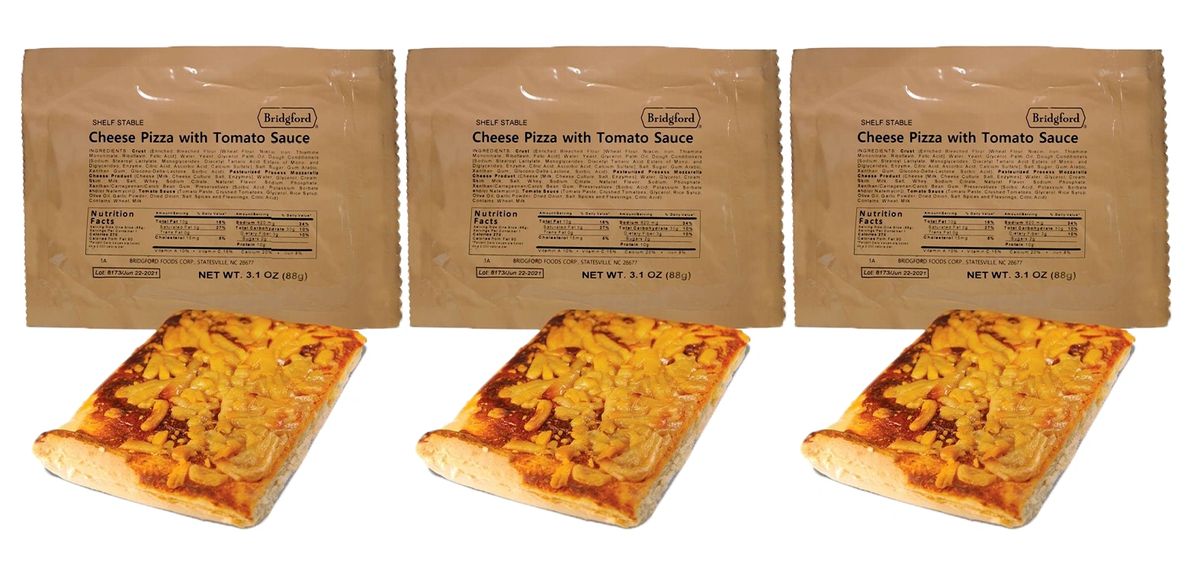 Cheese Pizza Slices / MRE Meal, Ready to Eat Survival Food 3- 6- 9 or ...