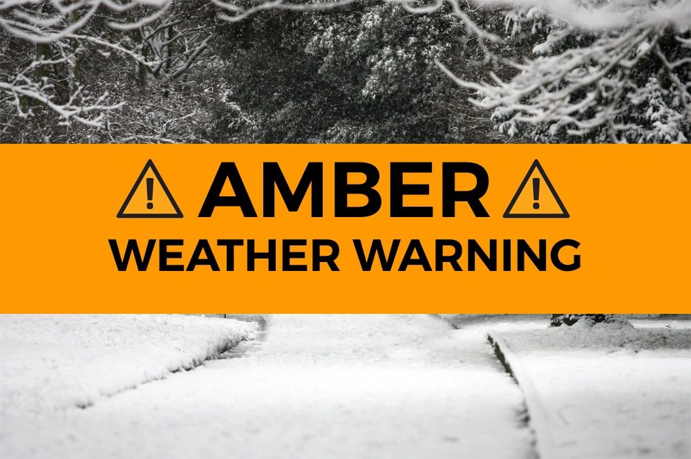 Amber Weather Warning Alert!