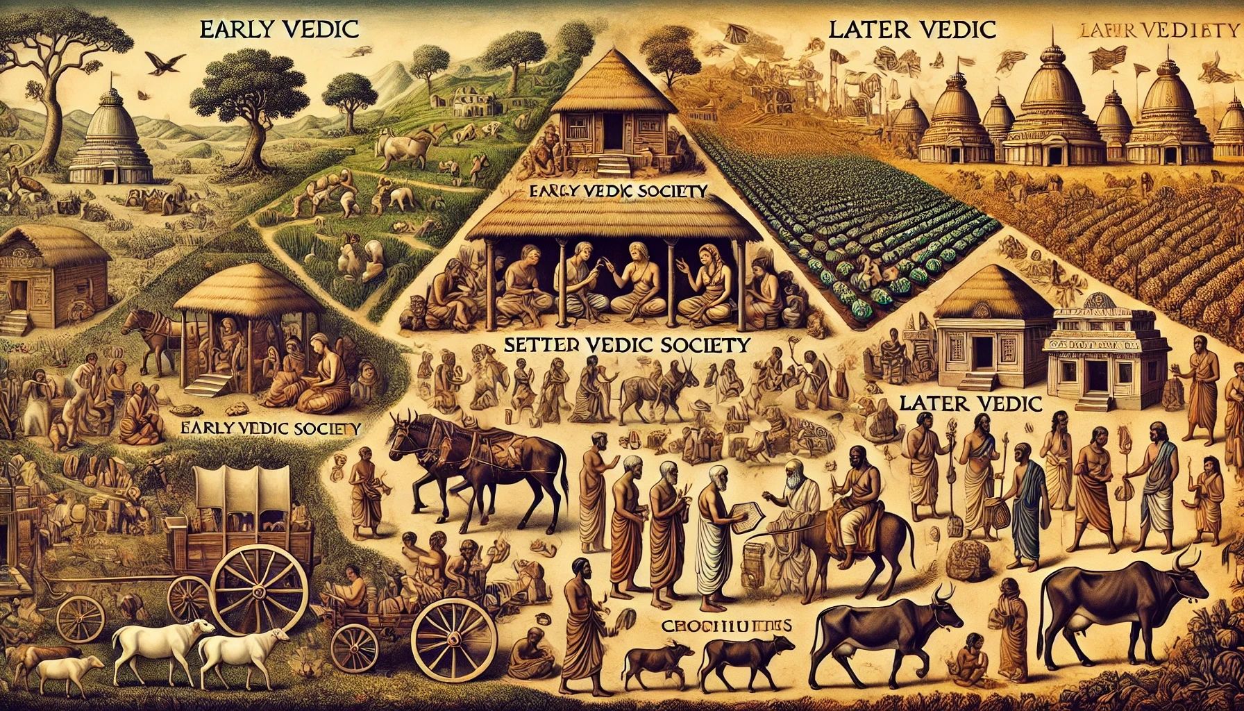 The Transition from Rig Vedic to Later Vedic Society and Economy