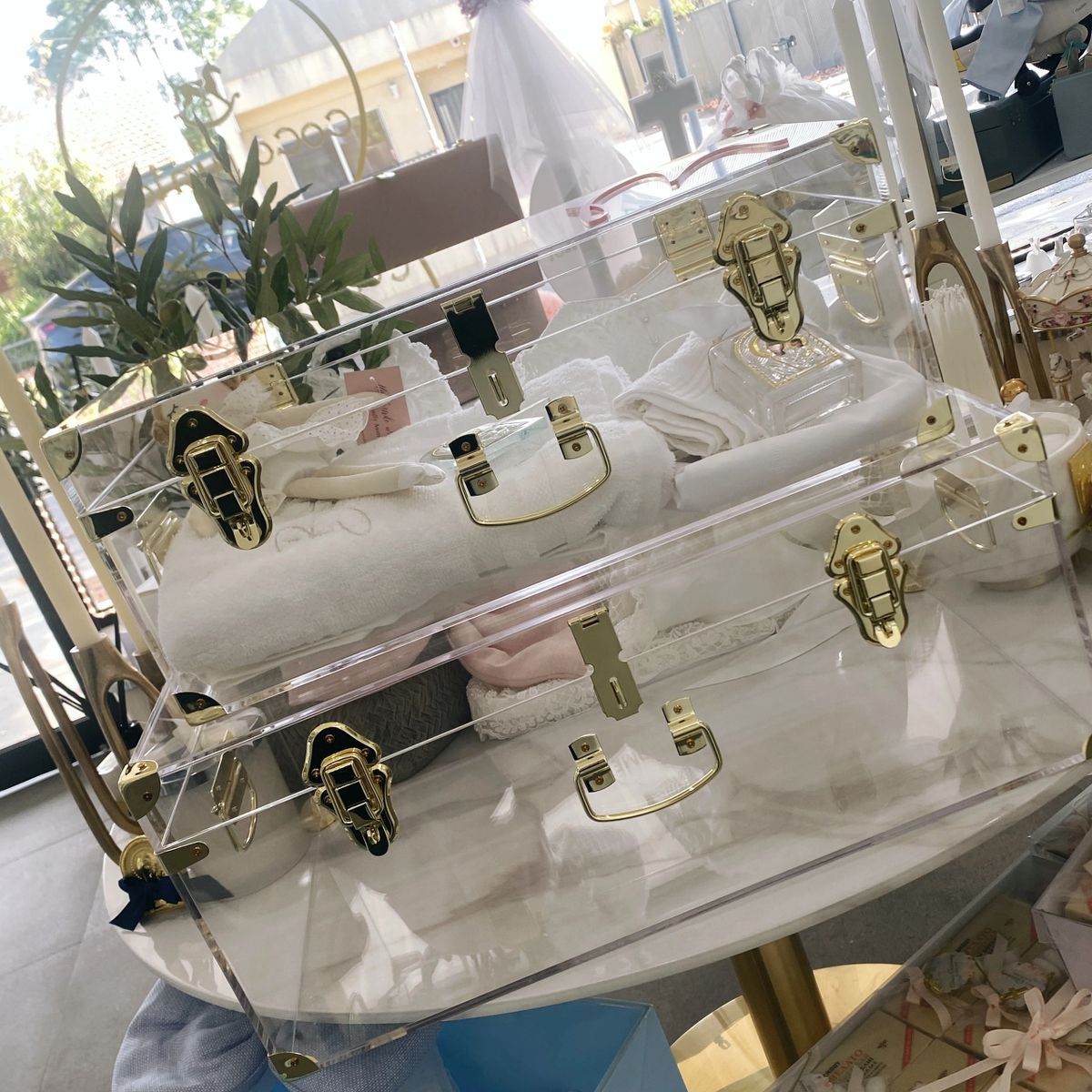 Acrylic Storage Trunk - Christening Box