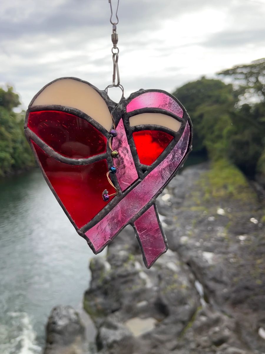 Breast Cancer Awareness Stained Glass