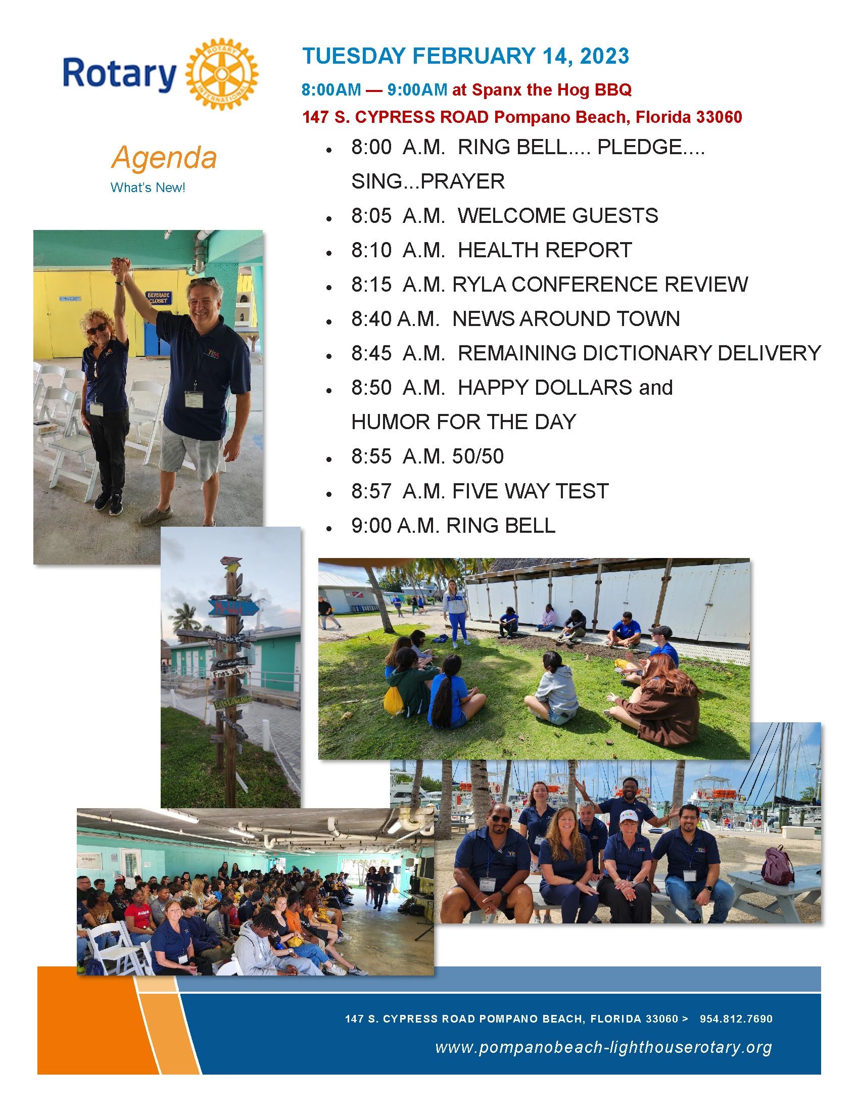 Tuesday February 14, 2023 Agenda