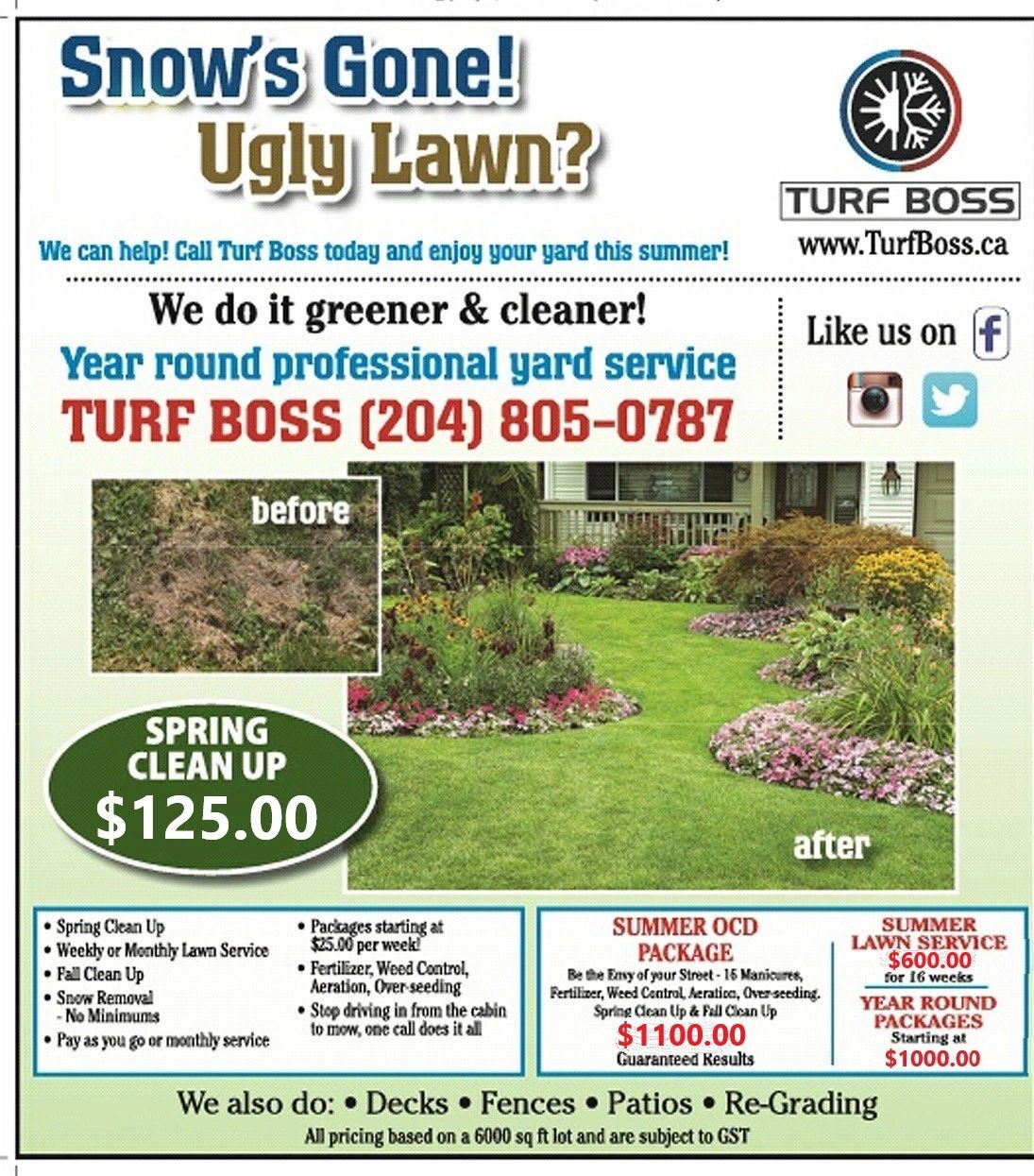 Turf Boss Landscaping And Property Maintenance