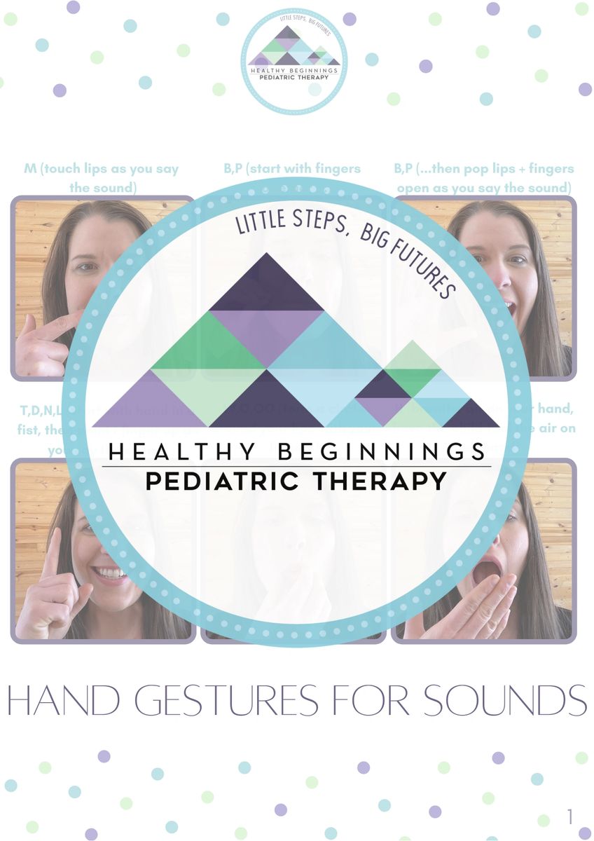 Hand Gestures for Sounds Handout