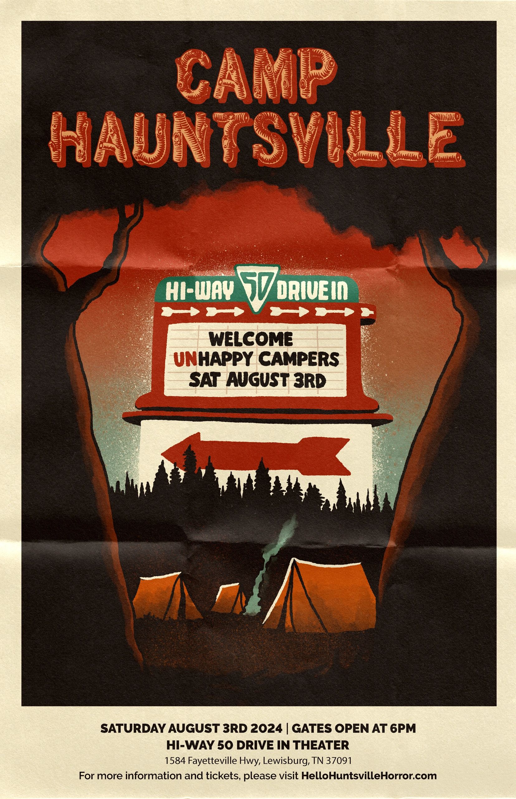 Camp Hauntsville: Horror Summer Camp Drive In Take Over