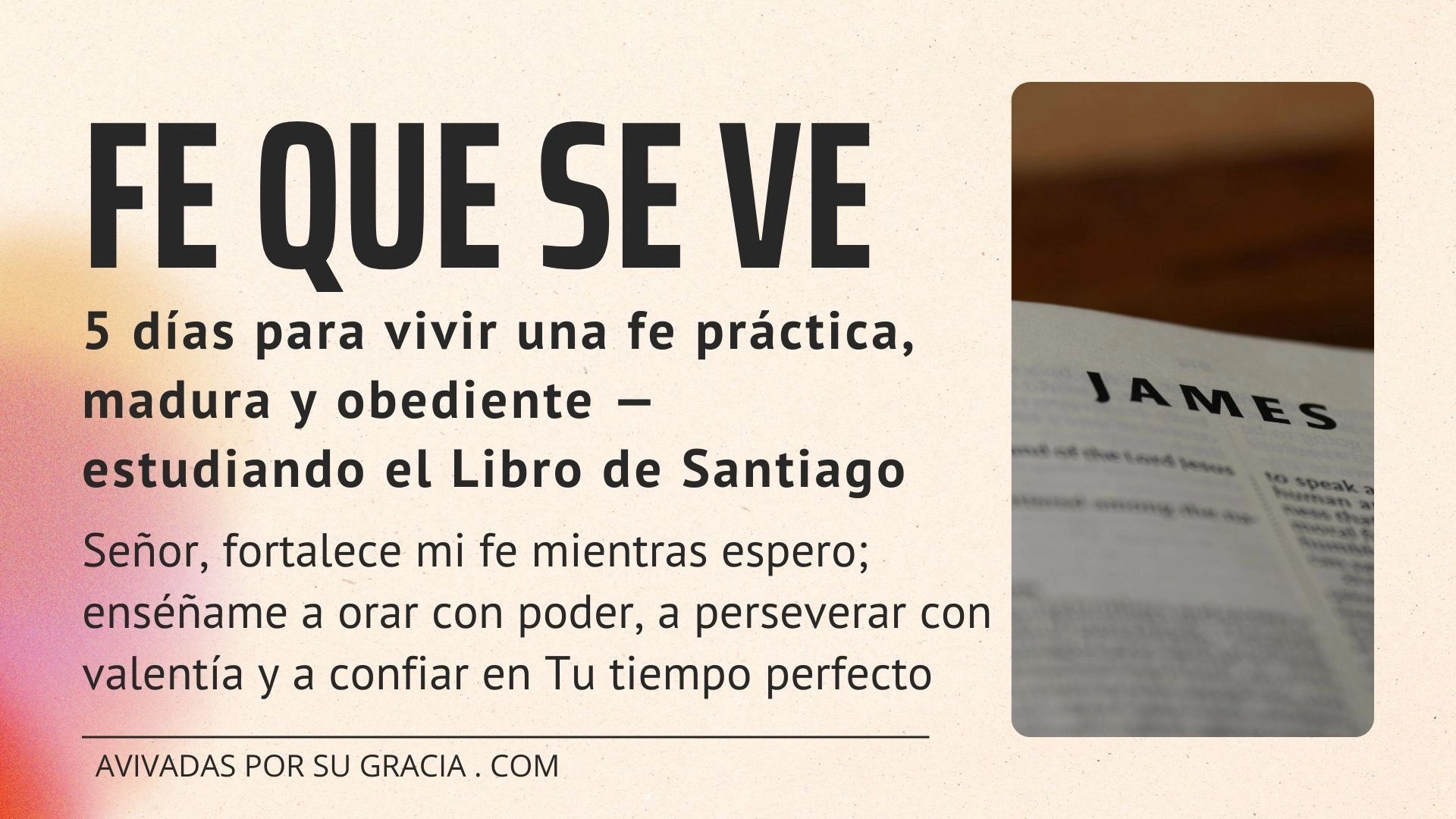 La fe que espera, ora y persevera