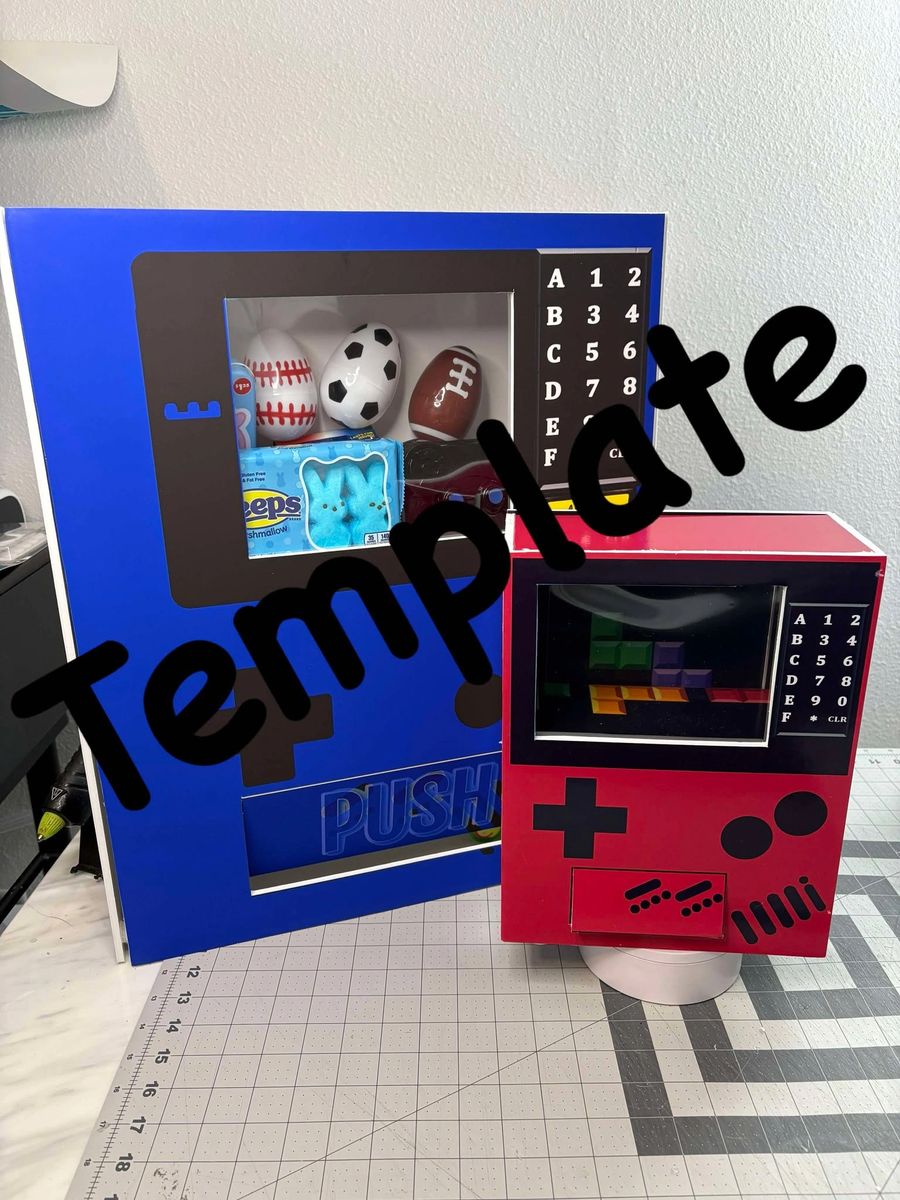 Vending Machine w/ Rear Flap Template